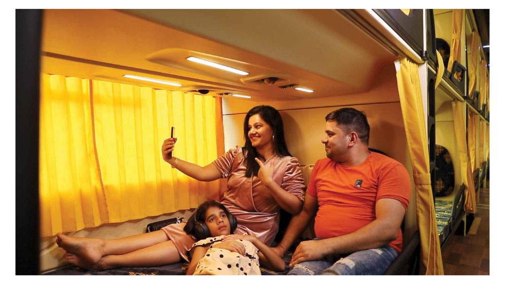 Volvo Bus Sleeper Interior Vijayanand Travels Private Ltd | ONLINE BUS
